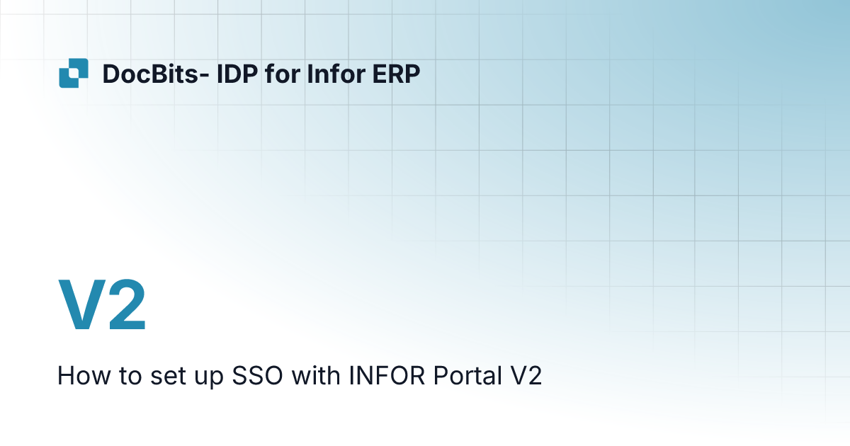 V2 | DocBits- IDP for Infor ERP
