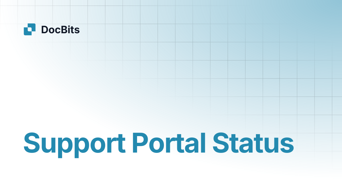 Support Portal Status | 🇳🇱 Nederlands | DocBits