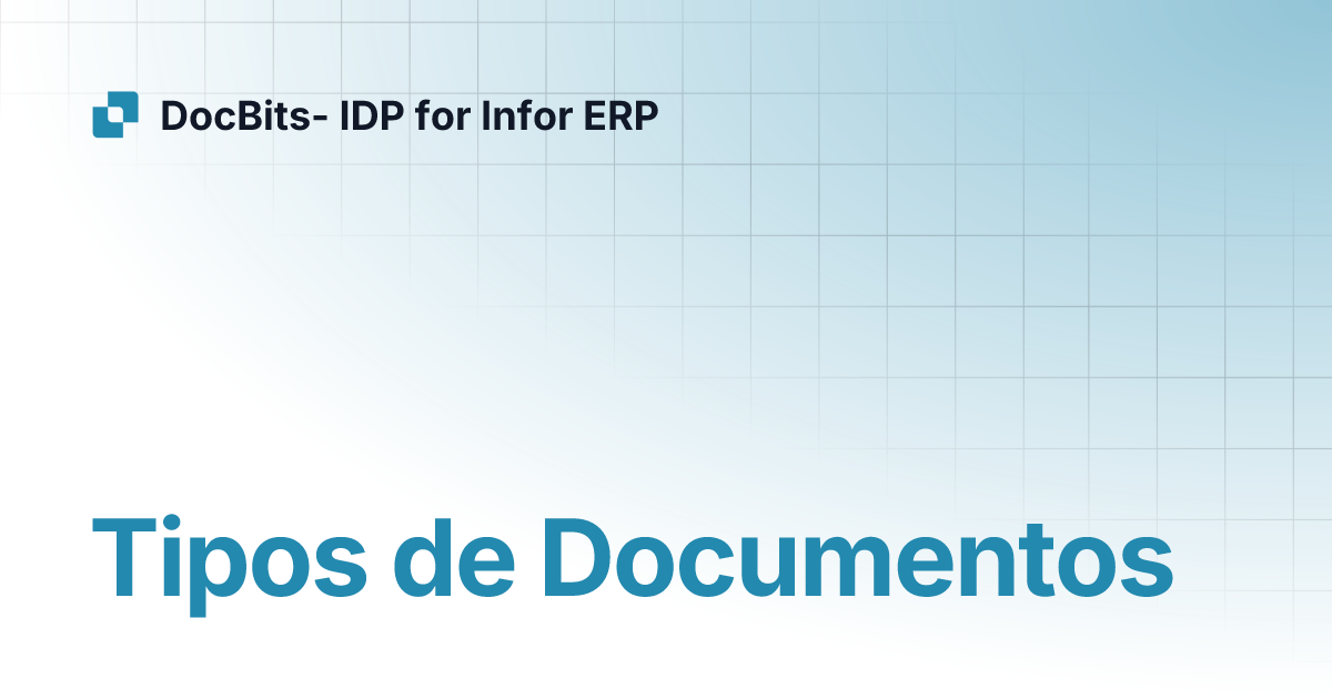 Document Types | DocBits- IDP for Infor ERP