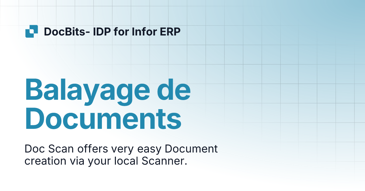 Doc Scan | DocBits- IDP for Infor ERP