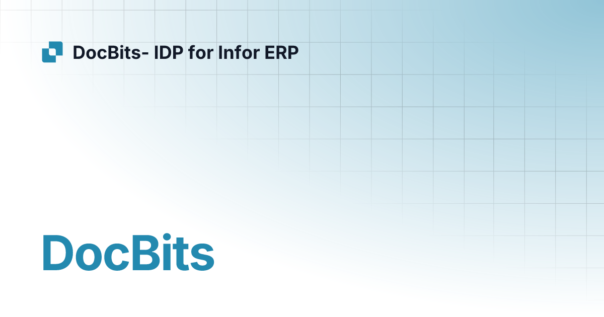 DocBits | DocBits- IDP for Infor ERP