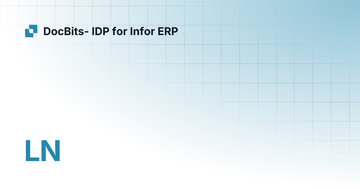 LN | DocBits- IDP for Infor ERP